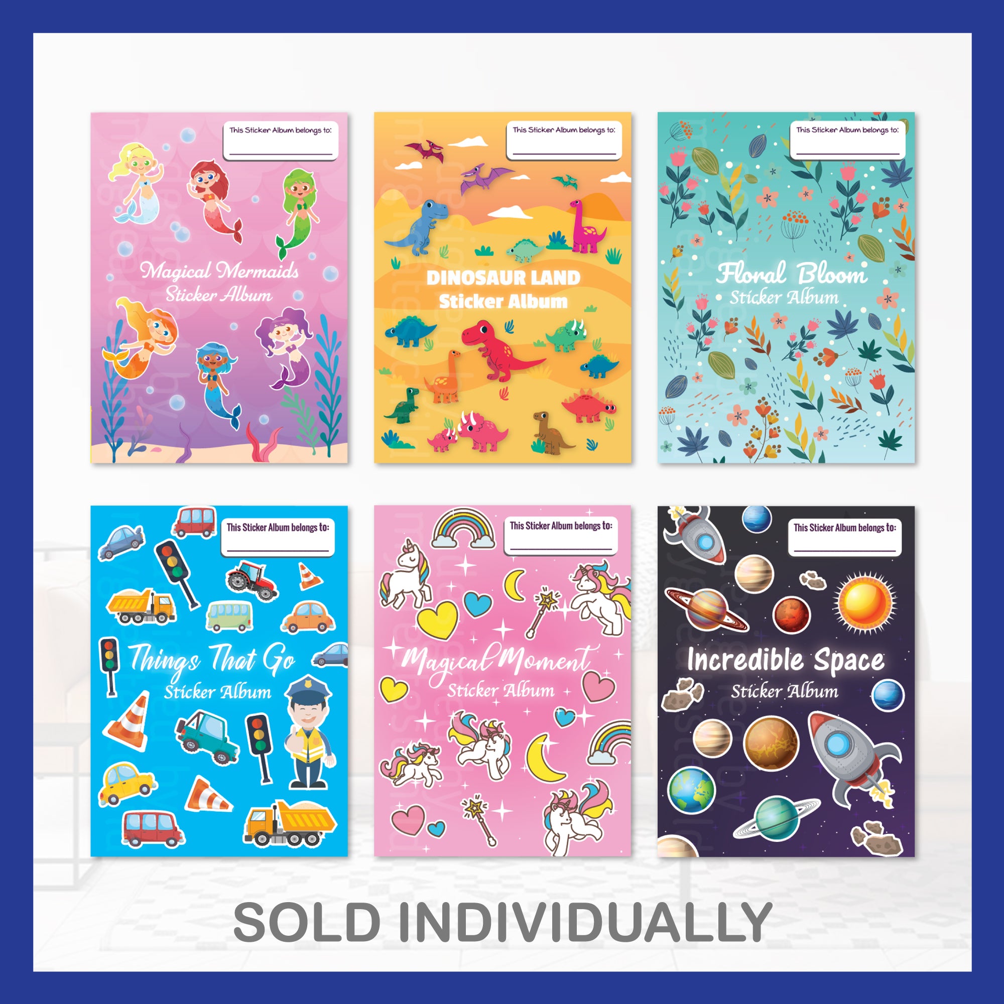 Blank Sticker Albums (6 designs) – My Greatest Child