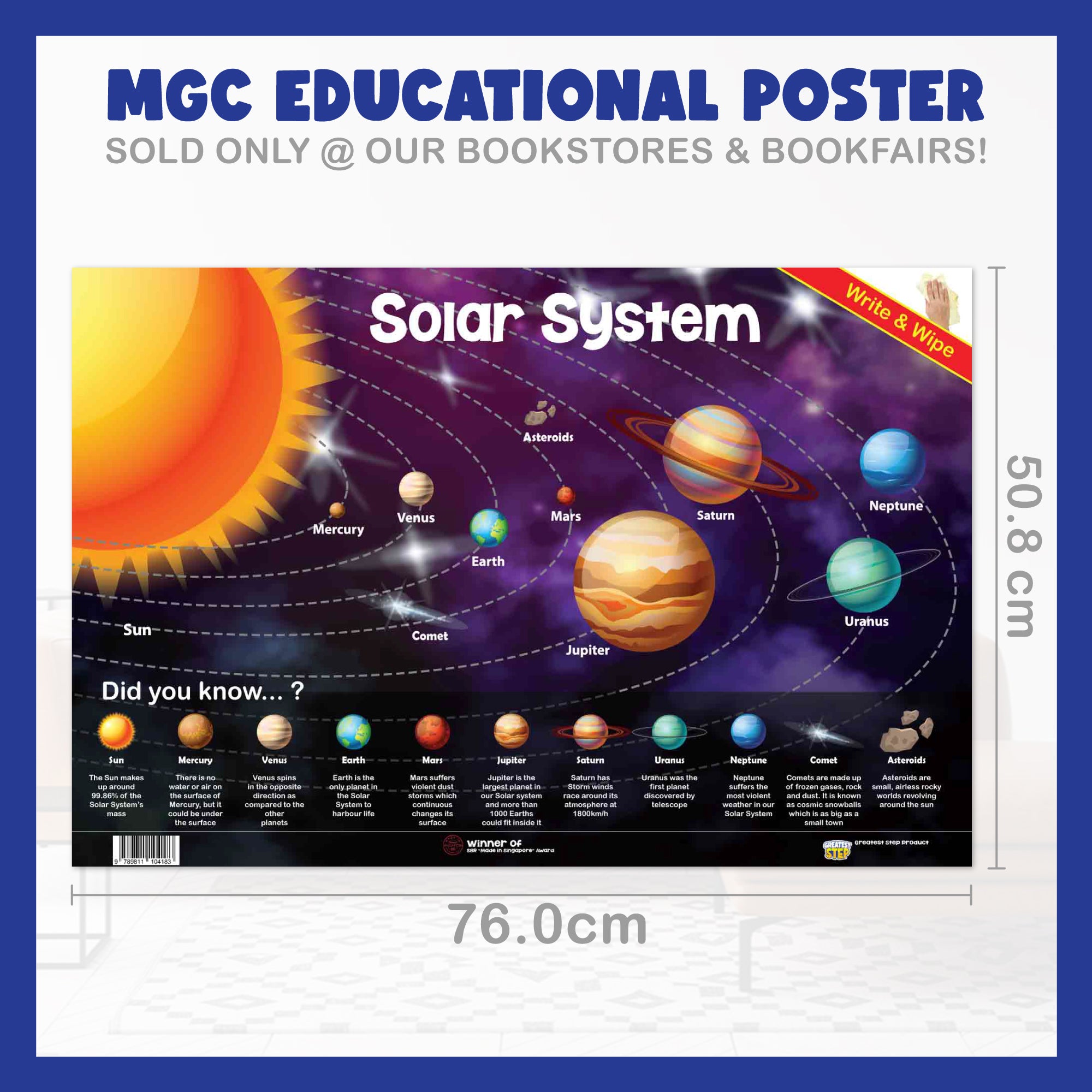 #18. Solar System – Greatest Step Children's Educational Poster – My ...