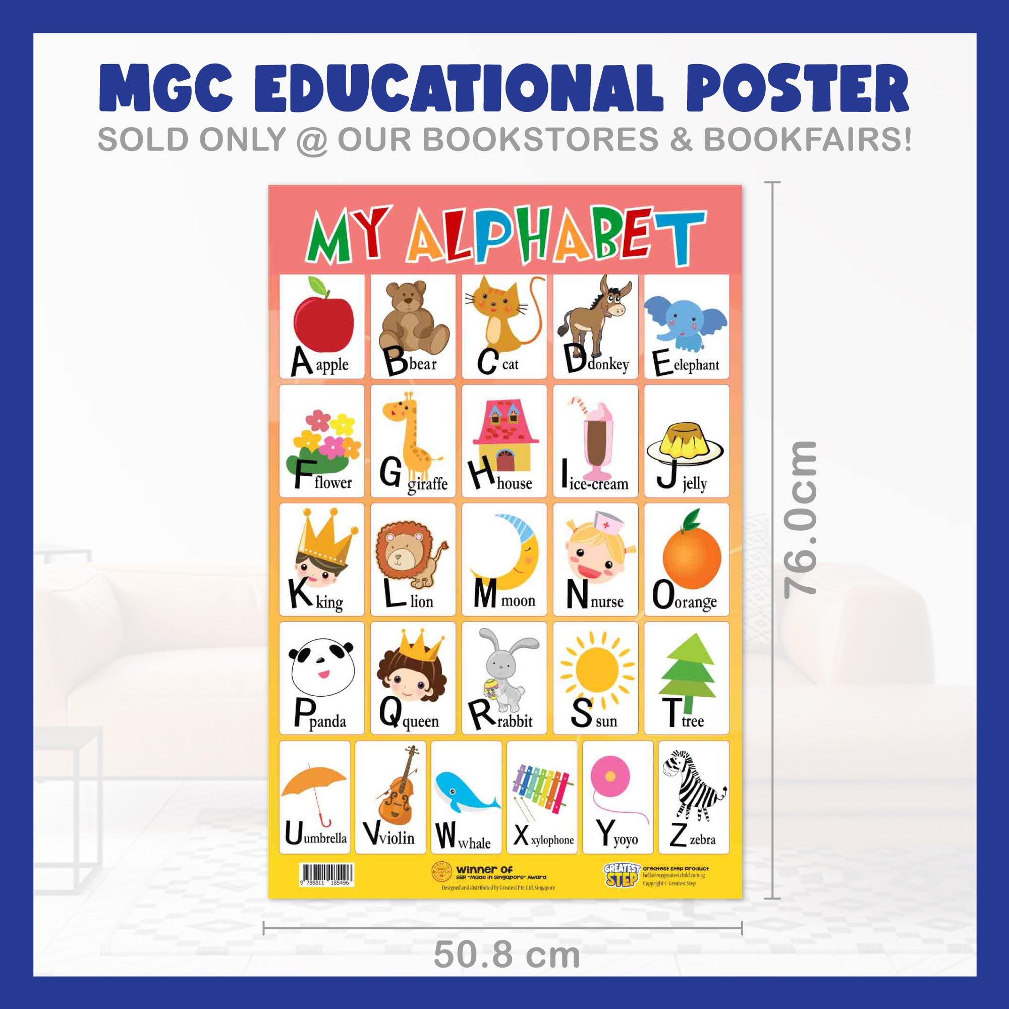 #02. My Alphabet – Greatest Step Children's Educational Poster – My ...
